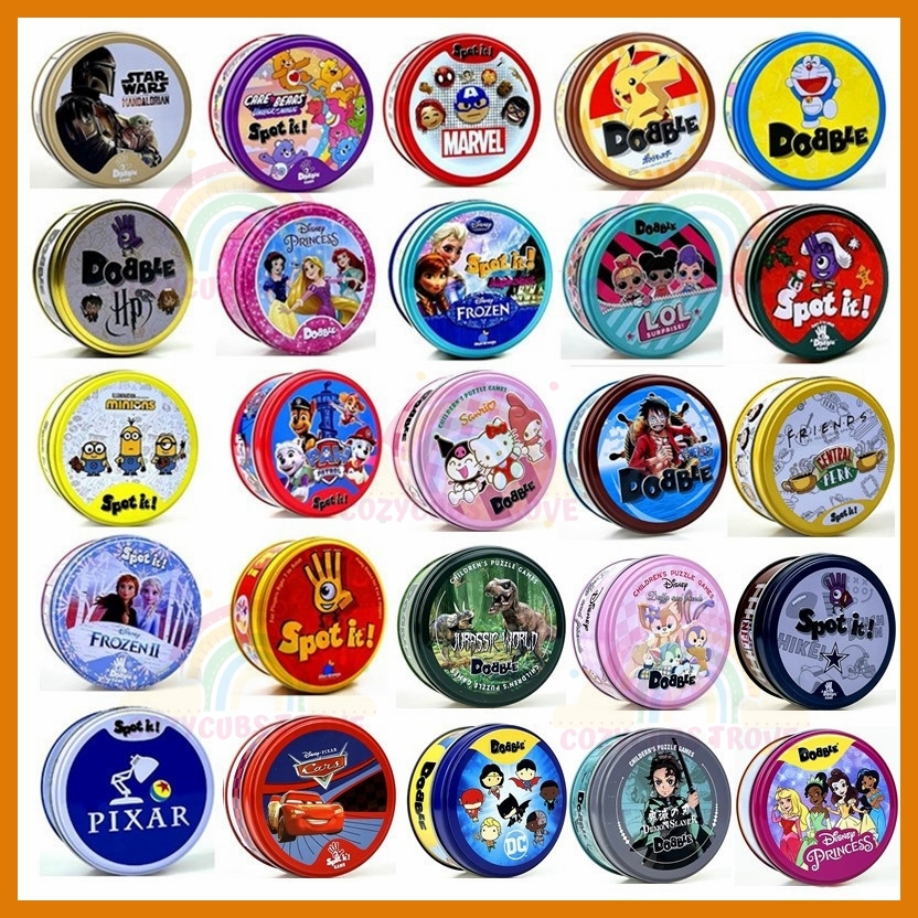 【SG STOCK】Dobble Spot It! Card Game Board Game Party Birthday Gift ...