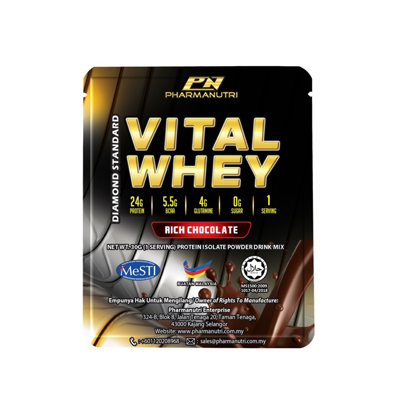 Vital Whey Isolate Whey Protein Sachet (30g) | Shopee Singapore