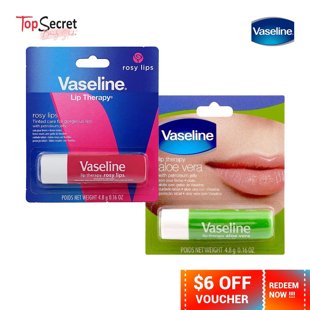Bundle Deal Vaseline Lip Therapy Stick 4.8g Original / Rosy Lips / Aloe ...