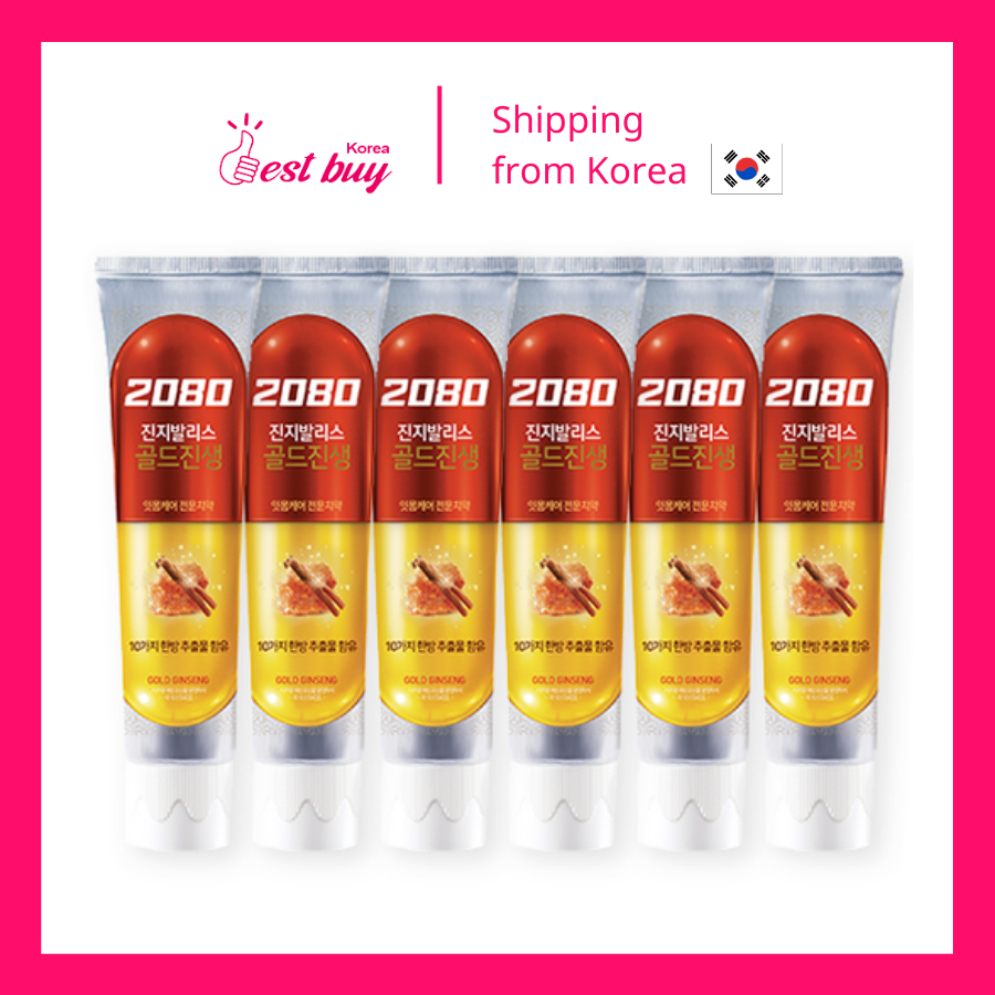 2080 Gingivalis Gold Ginseng Toothpaste 150g x 10 tubes | Shopee Singapore