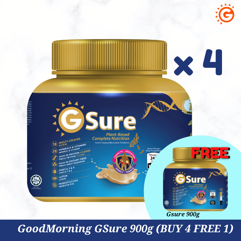 GoodMorning GSure 900g: Complete Nutrition+Lutein+CaHMB/Adult Nutrition ...