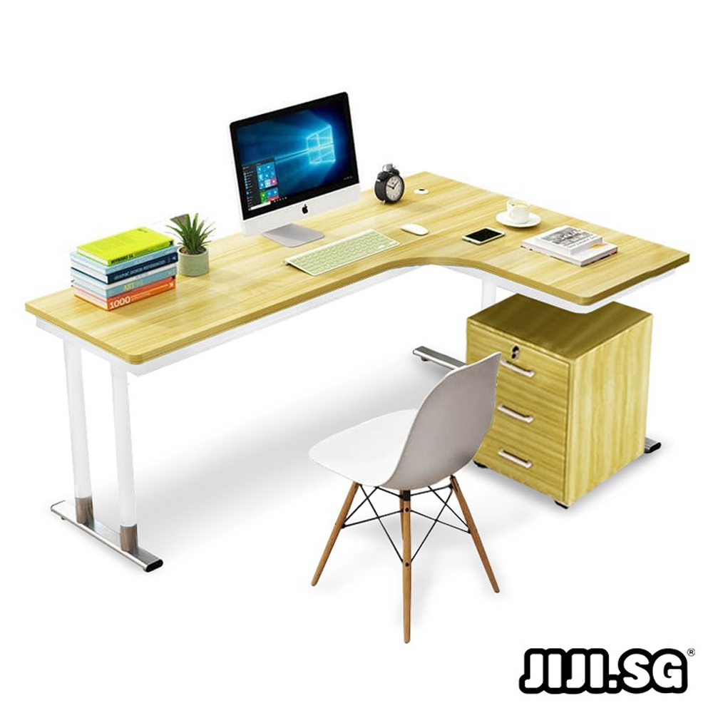 (JIJI SG) TESSA Commercial L-Shape Table (FREE Installation) / Office ...