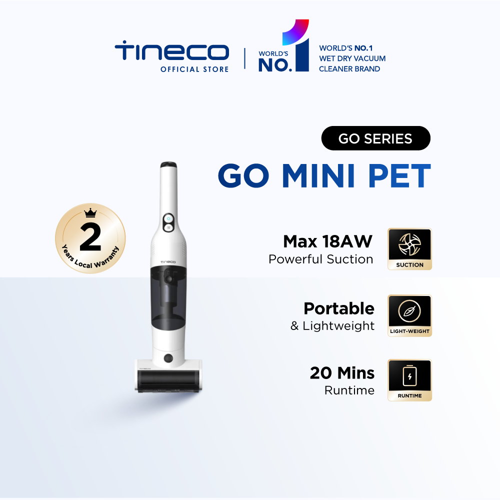Tineco GO MINI PET Cordless Handheld Vacuum | Portable & Lightweight | 20 mins Runtime | Shopee ...