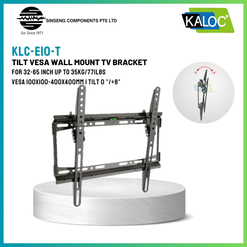Kaloc E10 KLC-E10 Tilt Model 32-65 inch Flat Panel Tilt Mount TV ...