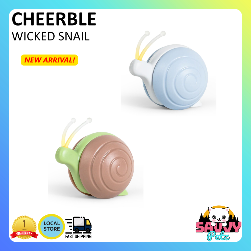 *SALE!* Cheerble Wicked Snail Smart Interactive Cat Toy | Shopee Singapore
