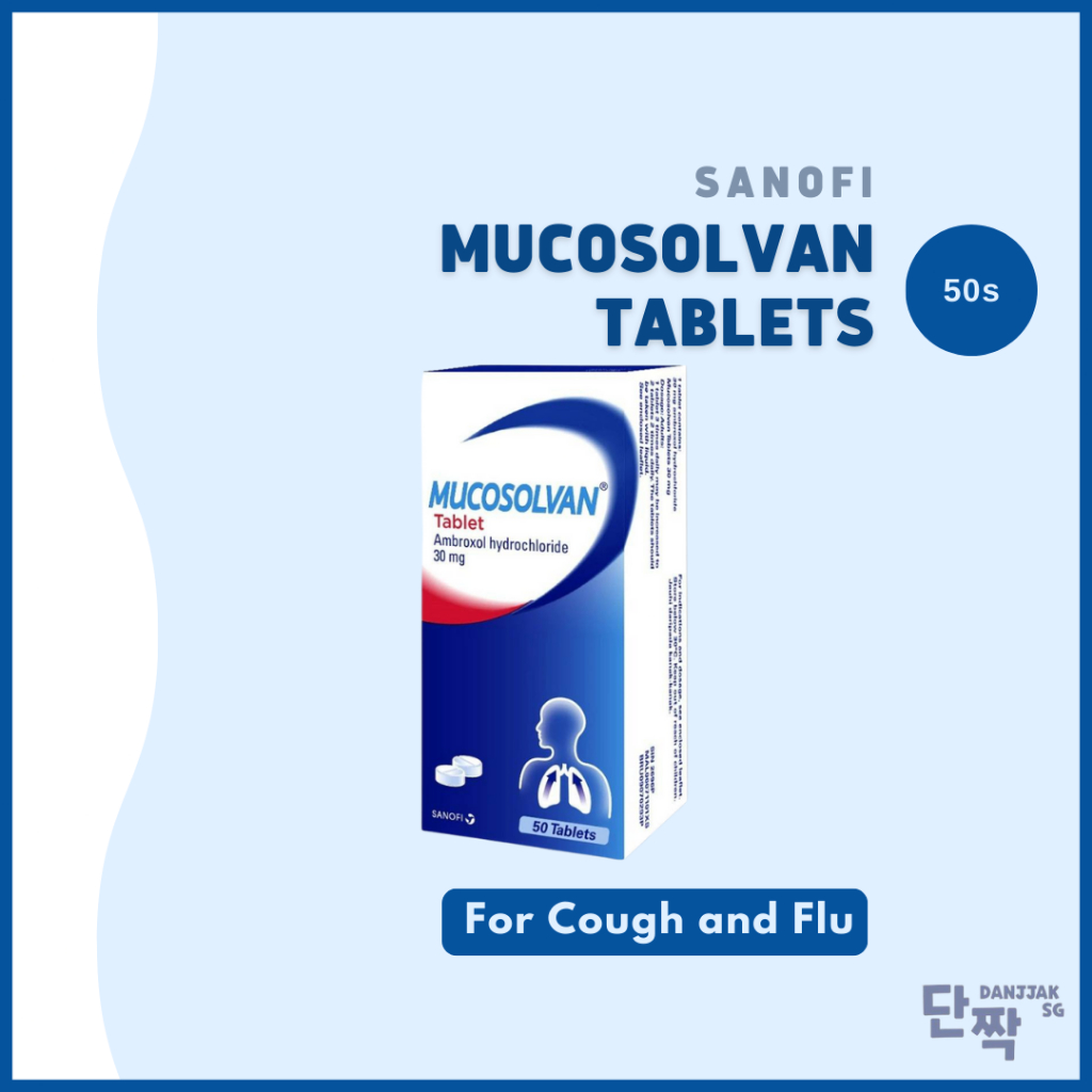 Mucosolvan Cough Relief Tablet 30mg 50's (For Cough and Flu) | Shopee ...