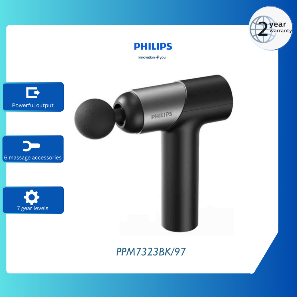 Philips Massage Gun Fascial Gun for Muscle Percussion Deep Tissues ...