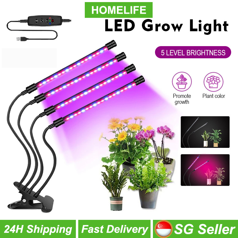 3-12H LED Plant Grow Light USB Phyto Lamp Full Spectrum Growth Lamp ...