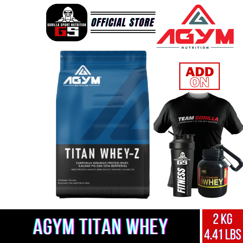 Agym Whey Titan Whey Protein Halal Jakim by AGYM NUTRITION (2kg ...