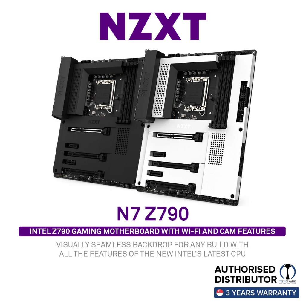 NZXT N7 Z790 - DDR5 WIFI AX Premium ATX Motherboard [2 Color Options ...
