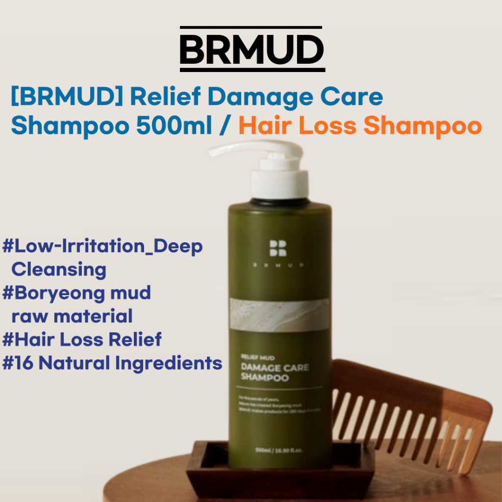 [BRMUD] Relief Mud Damage Care Shampoo 500ml / Hair Loss Shampoo / Hair ...