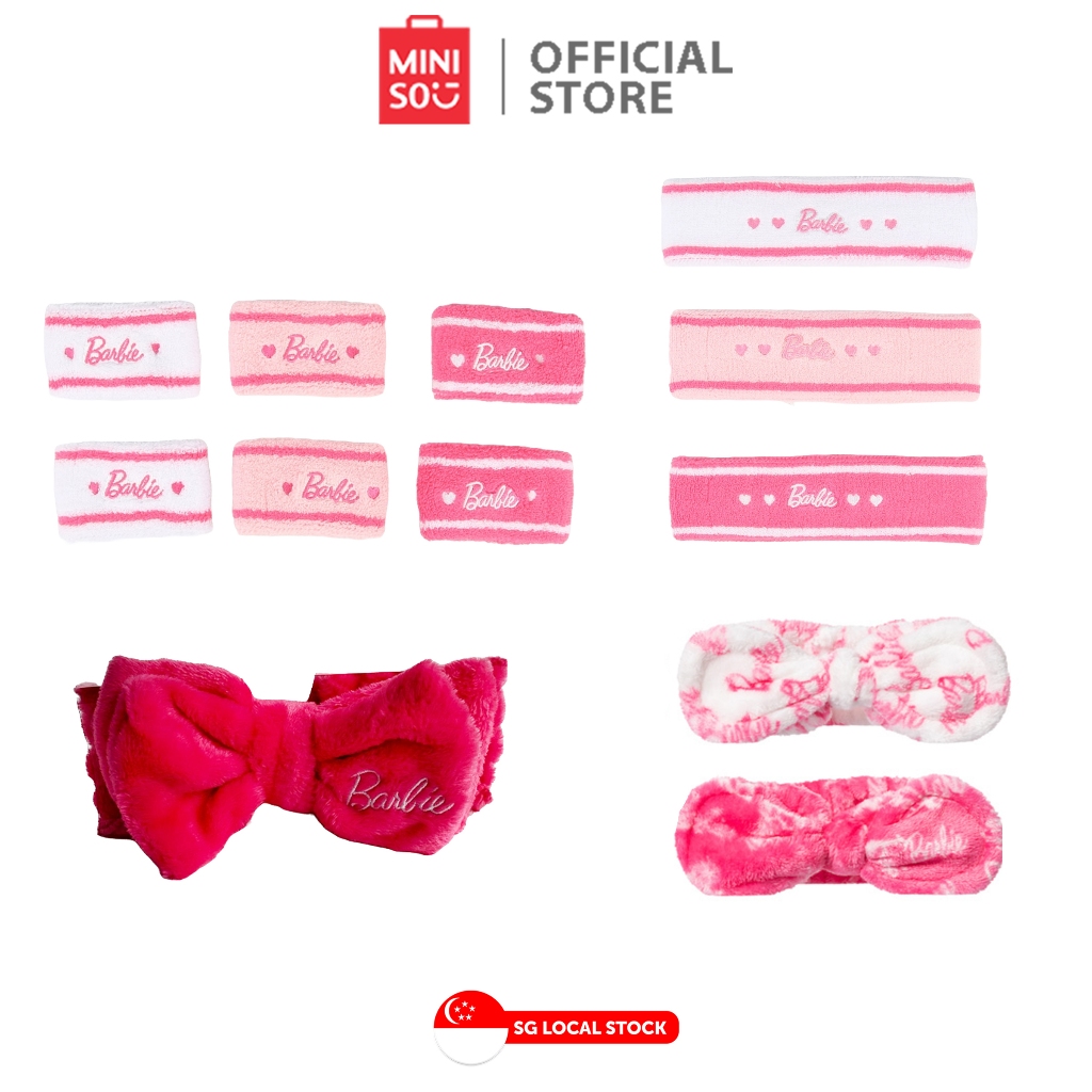 MINISO Barbie Collection (Bowknot Headband/ Letter Printed Headband ...