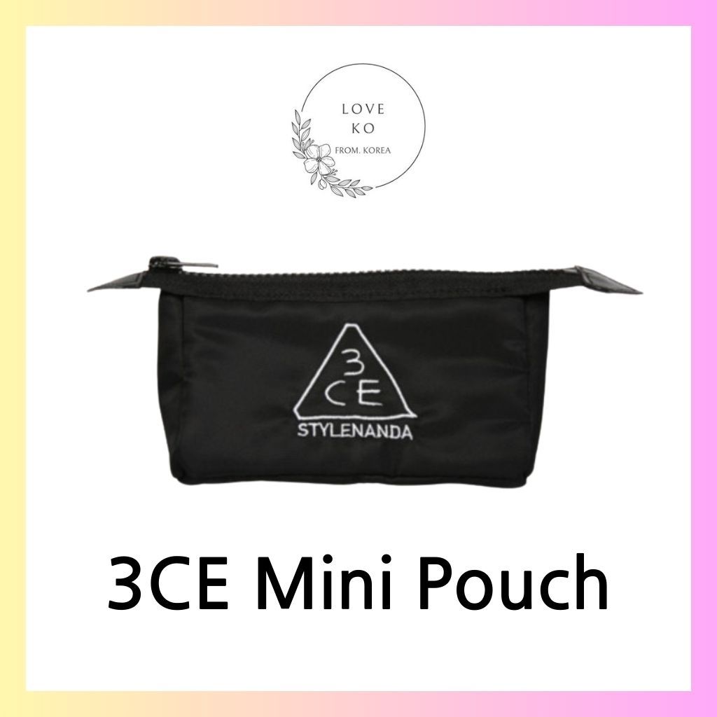 3CE Mini Pouch (black, mood pink color) | Shopee Singapore