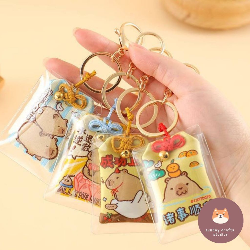 [SG] ️ Cute Zen Capybara Lucky Charm (4 Designs) | Shopee Singapore