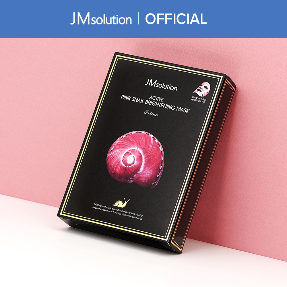 [JMsolution] active pink snail brightening mask prime (10sheets) *12-12-2024 | Shopee Singapore
