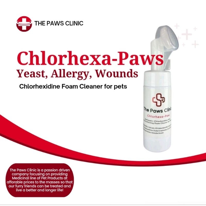 Chlorhexa-Paws 150ml | Waterless Chlorhexidine Foam Cleanser for Dogs ...