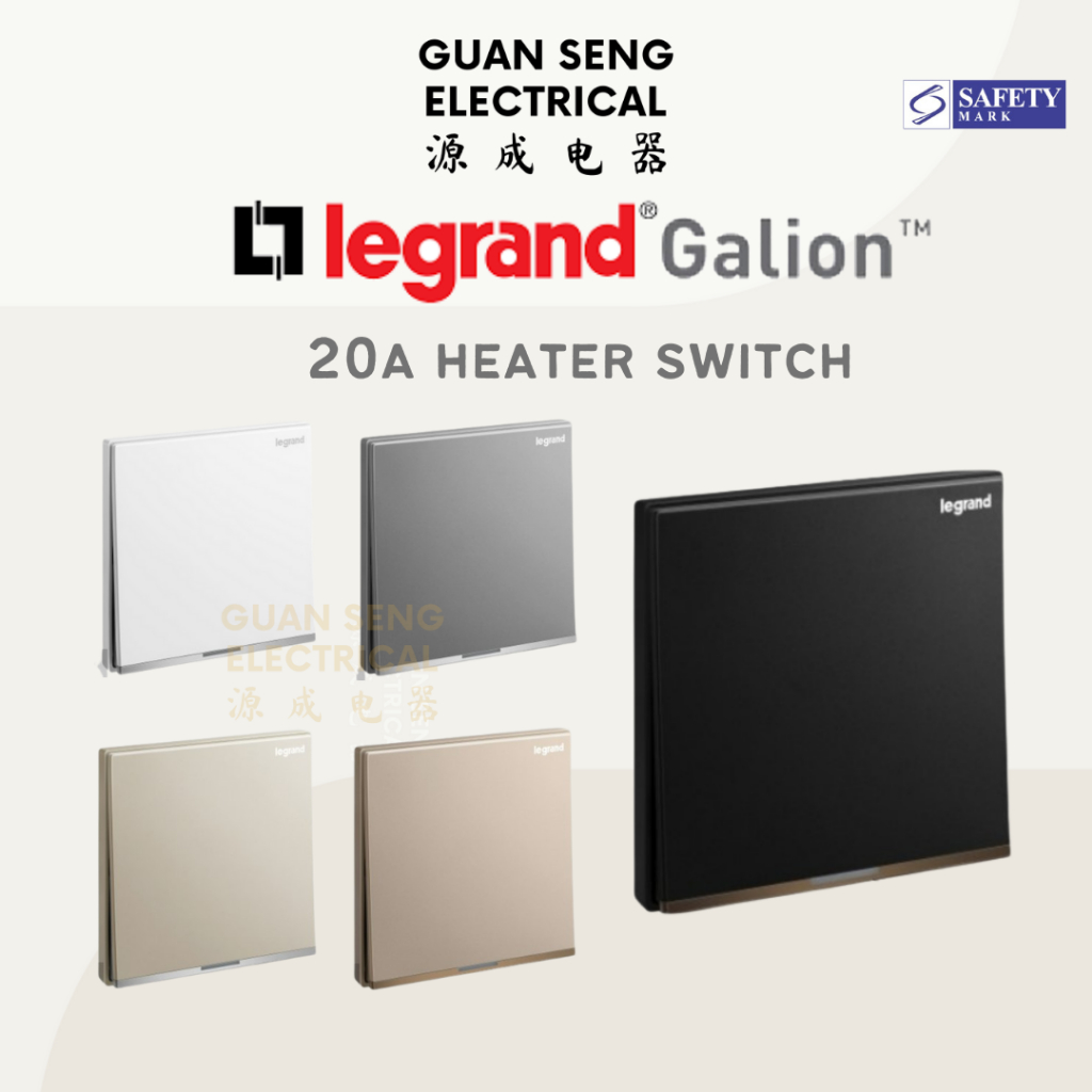 [SG Seller] Legrand Galion 20A Water Heater Double Pole Switch 1G1W ...