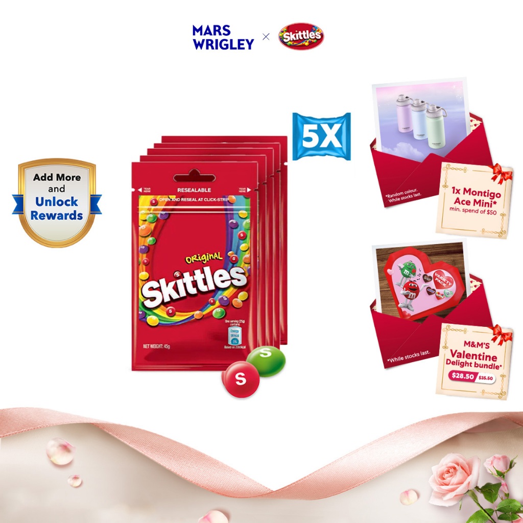 Skittles Original Bundle 45g x 3 Candy / Fruity / Snacks | Shopee Singapore