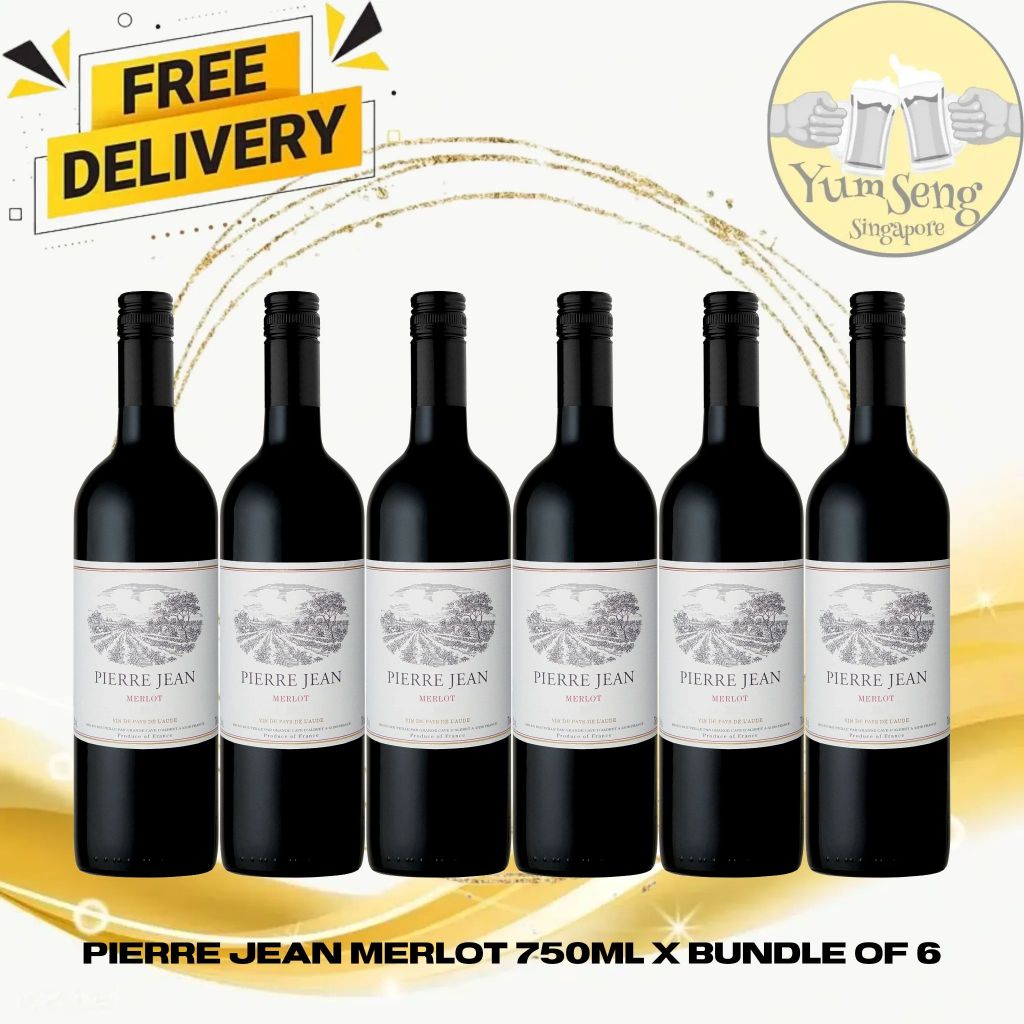 Pierre Jean Merlot 750ml (Bundle of 6) | Shopee Singapore