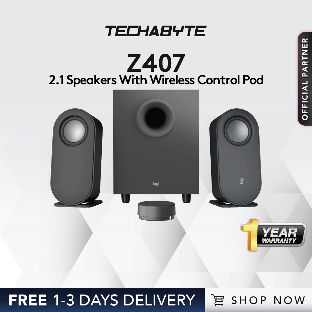 Logitech Z407 2.1 Speakers With Wireless Control Pod | Shopee Singapore