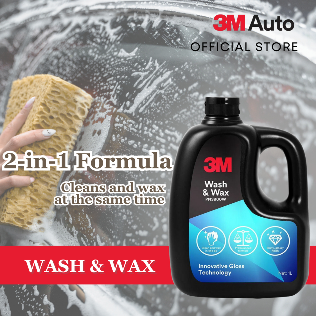 3M Car Wash & Wax 1 Litre | Shopee Singapore
