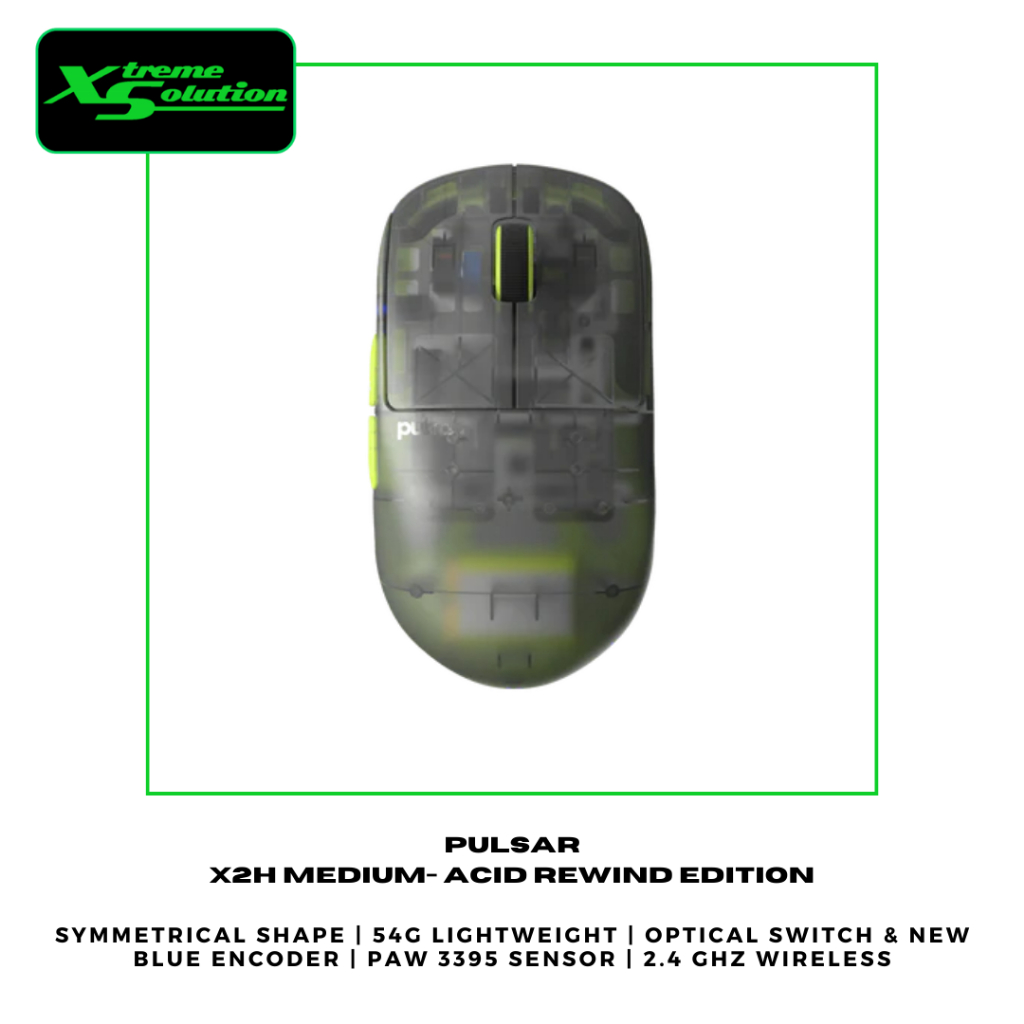 Pulsar X2H Medium & Mini [Acid Rewind Edition] Gaming Wireless Mouse ...
