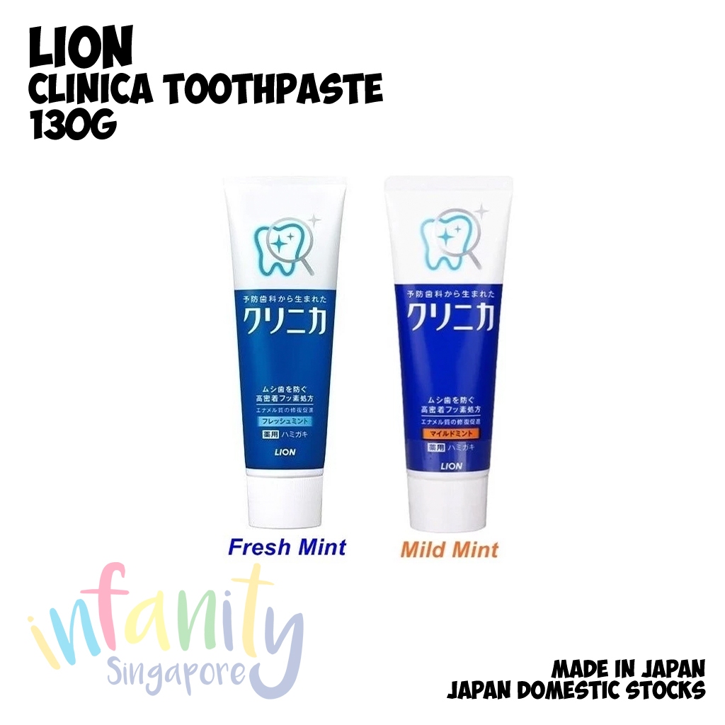 Lion Clinica Toothpaste 130g (Fresh mint & Mild Mint) | Shopee Singapore