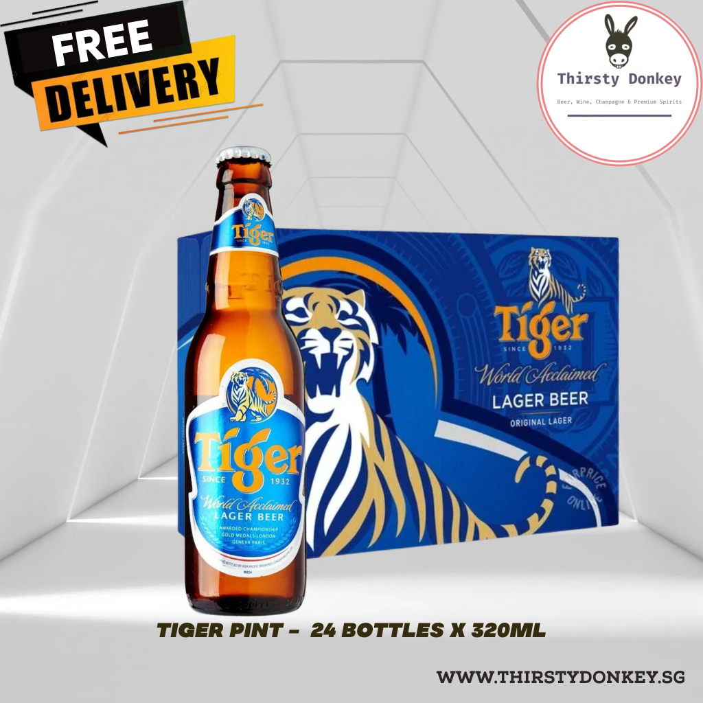Tiger Pint - 24bottle X 325ML (BBD: 03/2026) | Shopee Singapore