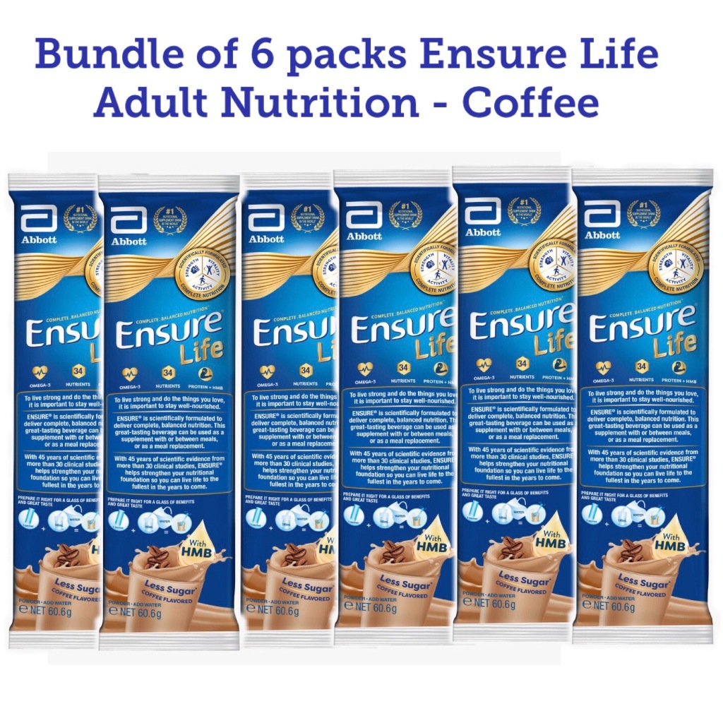 Bundle of 6 Ensure Life Adult Nutrition StrengthPro - Coffee | Shopee ...