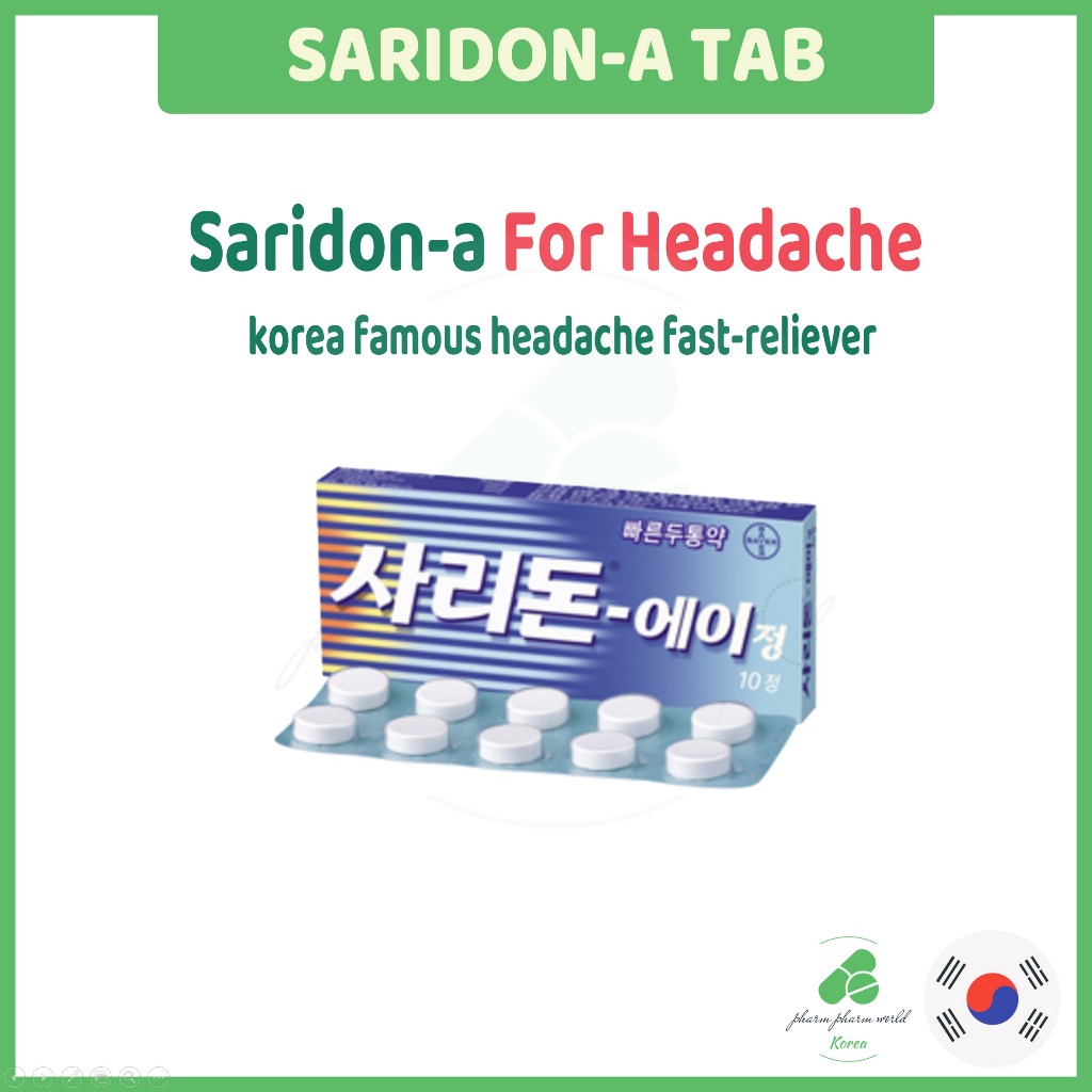 Saridon-a For Headache Korea famous headache fast reliever ...