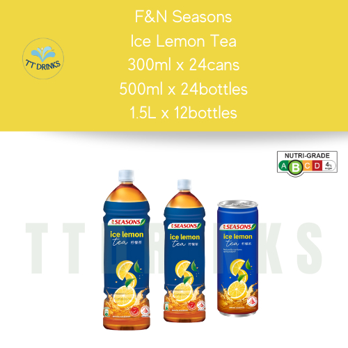 F&N Seasons Ice Lemon Tea 500mlx24bottles / 1.5Lx12bottles (SG STOCK ...