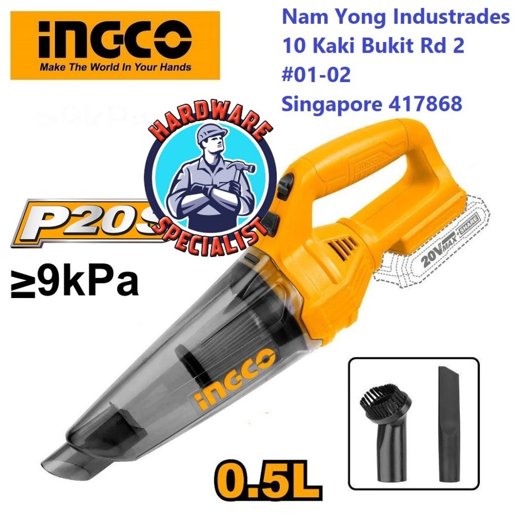 Ingco CVLI20126 / CVLI20126 20V Lithium-Ion Cordless Vacuum Cleaner ...