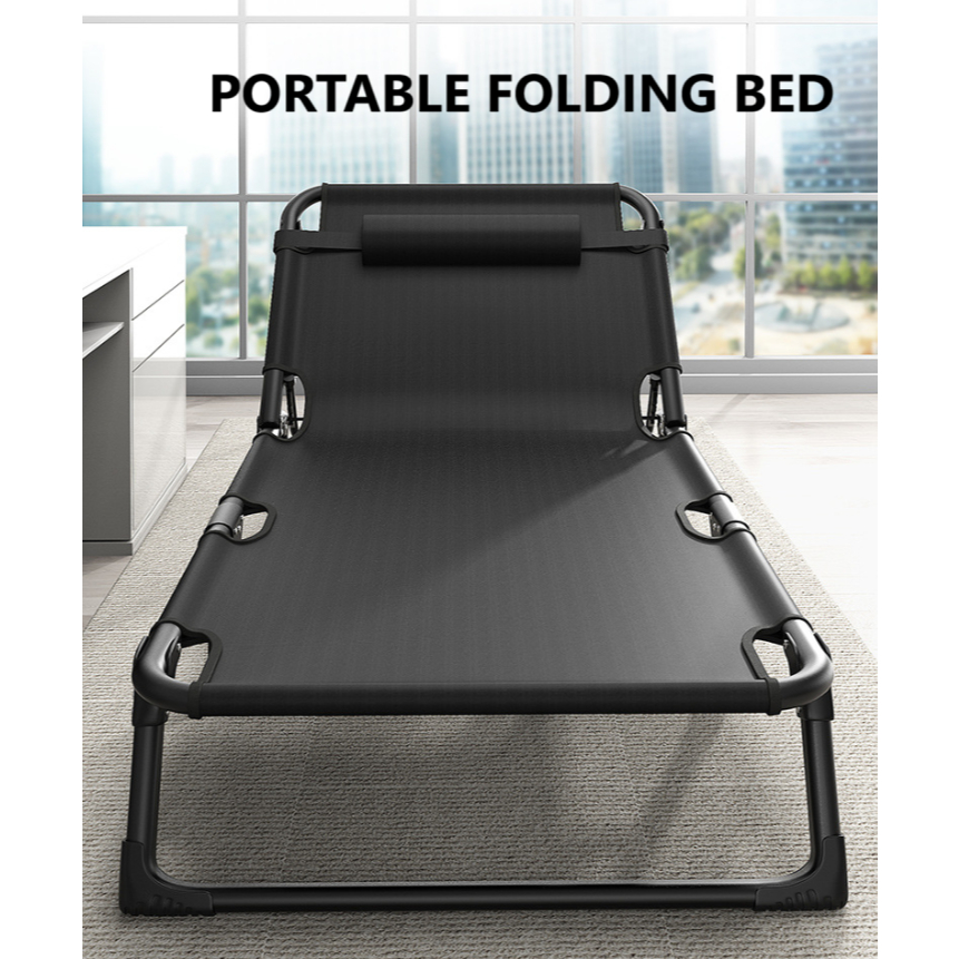 Portable Folding Single Bed Wide Surface Lightweight Foldable bed ...