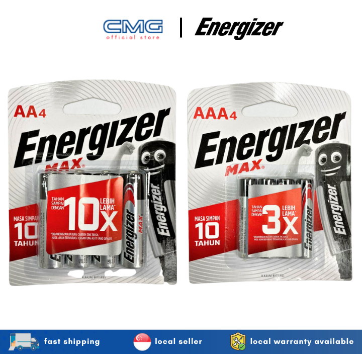 Energizer Max AA / AAA Alkaline Power Batteries (6 batteries per pack ...