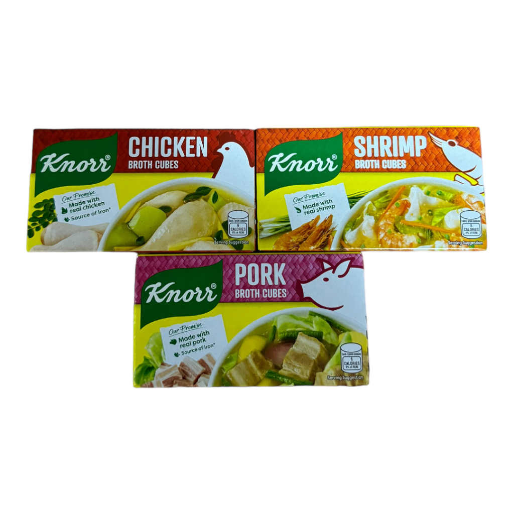 KNORR BN CUBES CHICKEN OR SHRIMP OR PORK (3. x 60 GRAMS) | Shopee Singapore