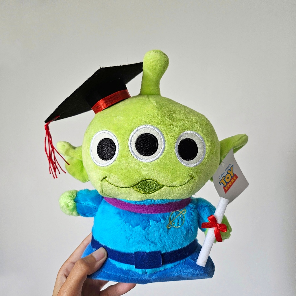 [SG SELLER] Toy Story's Three Eye Alien Graduation Plush (24cm ...