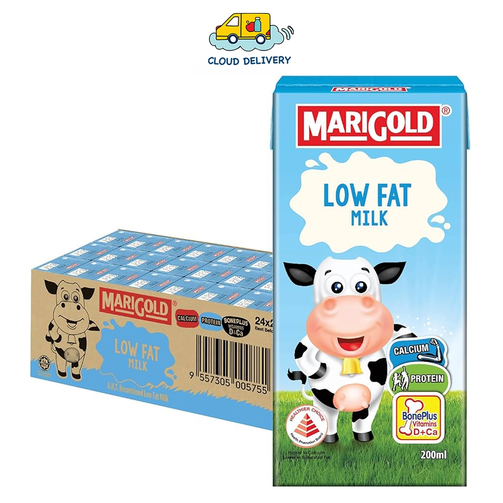 Marigold UHT Milk - Low Fat (24 x 200ml) | Shopee Singapore