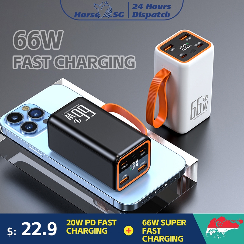 [SG Stock] Super Fast Charging Power Bank 66W Portable 20000mAh Ultra ...