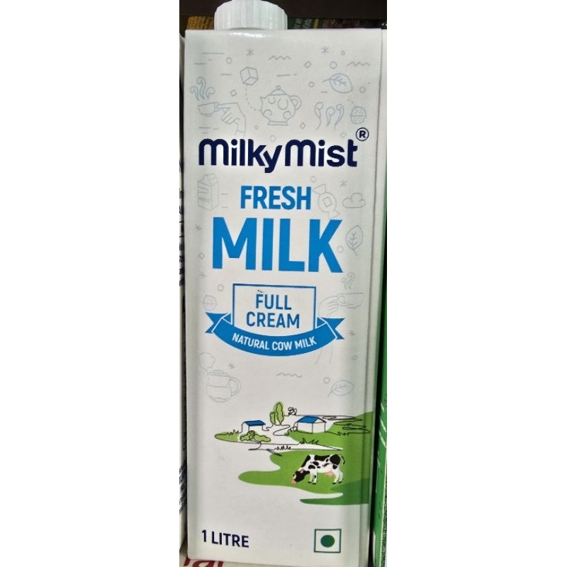 Milky mist fresh milk full cream 1L*12pcs(Ctn) | Shopee Singapore