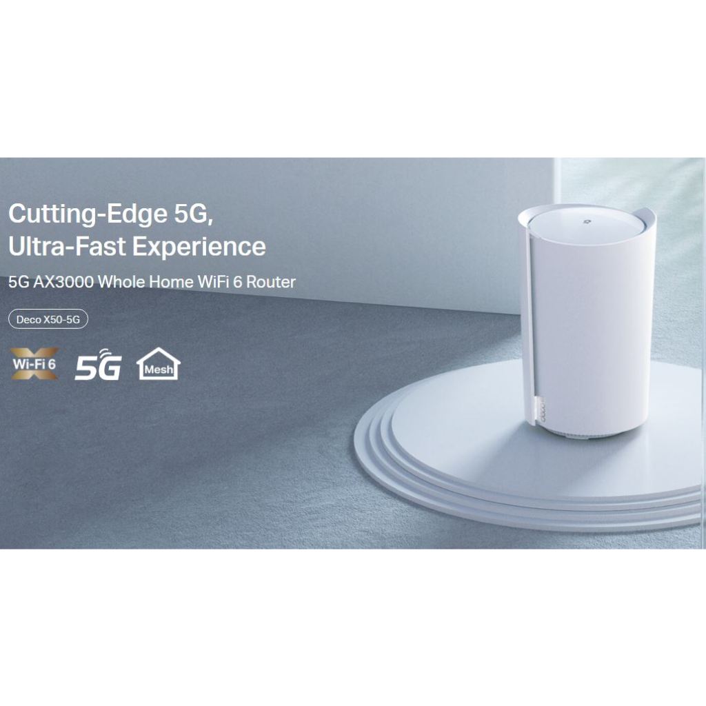 Tp-Link Deco X50-5G(1-Pack) AX3000 5G Whole Home Mesh WiFi 6 Gateway ...