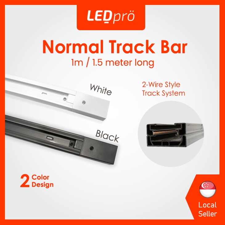 LED PRO LIGHT 1M/1.5M Track for LED Track Light | Shopee Singapore