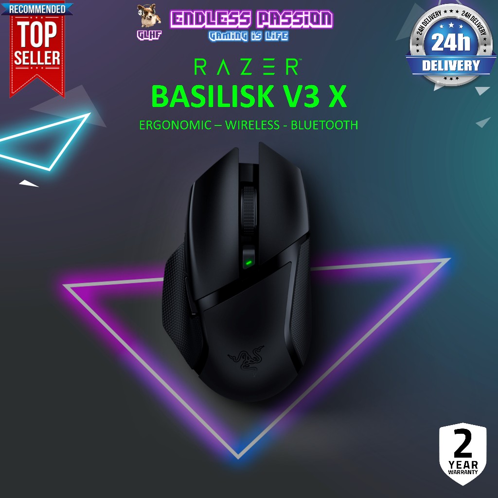 Razer Basilisk V3 X HyperSpeed - Customizable Wireless Gaming Mouse ...