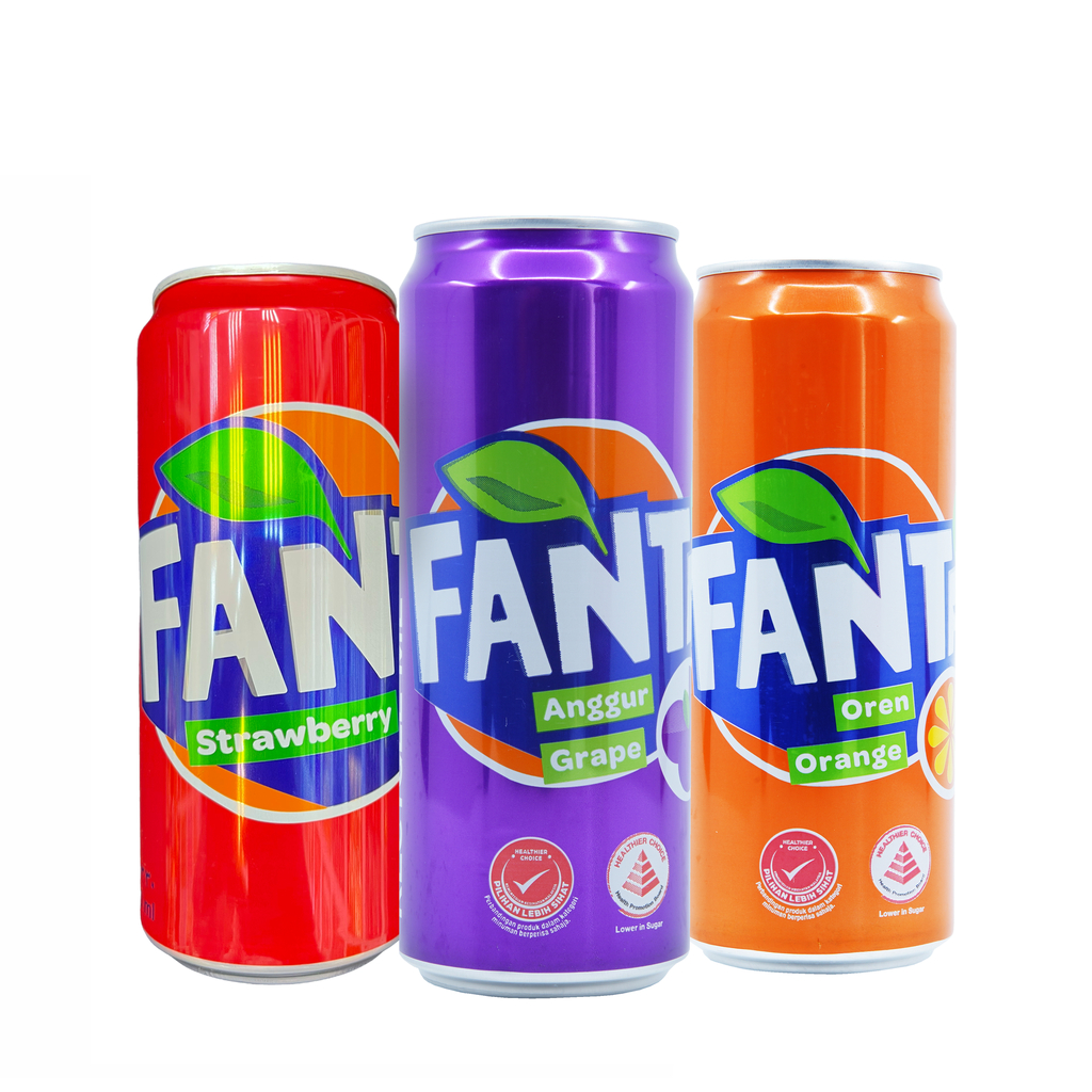 FANTA GRAPE/ORANGE/STRAWBERRY Icy Summer Soda Sparkling Water Drink 320ml*24 Bottles | Shopee ...