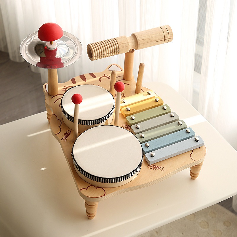 Free shipping kids drum set for 4-6 years old child drum with piano ...