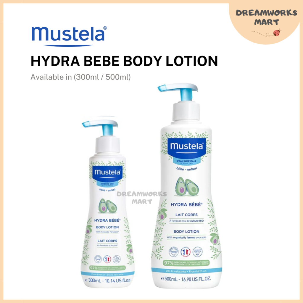 [Bundle Deal] Mustela Hydrabebe Body Lotion (300ml/500ml) | Shopee ...
