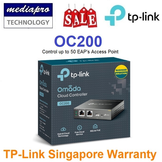 TP-LINK OC200 Omada Hardware Controller, Powered by PoE or Micro USB ...