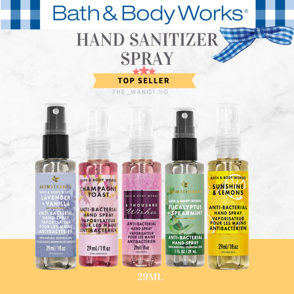BATH & BODY WORKS HAND SANITIZER SPRAY NEW (29ml) BBW HAND SPRAY ...
