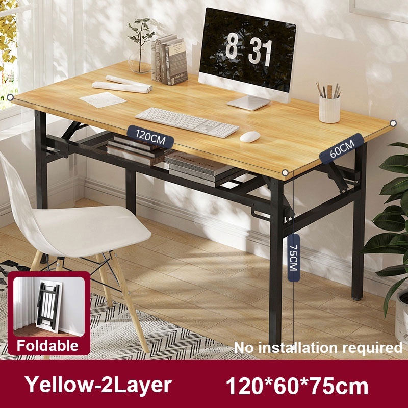 Foldable Folding Computer Dining Study Tables Long Training Table ...