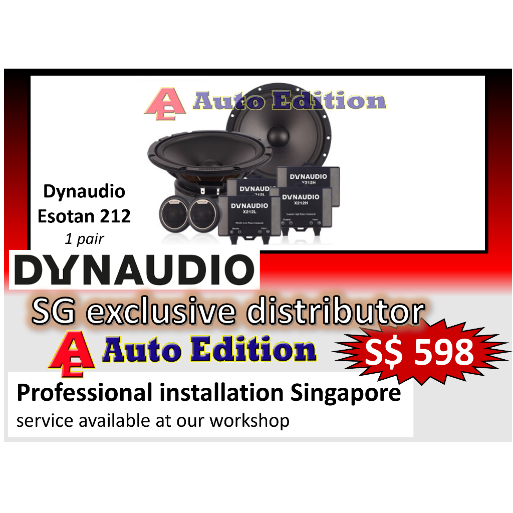 Dynaudio Esotan 212 car speakers component | Singapore authorised ...