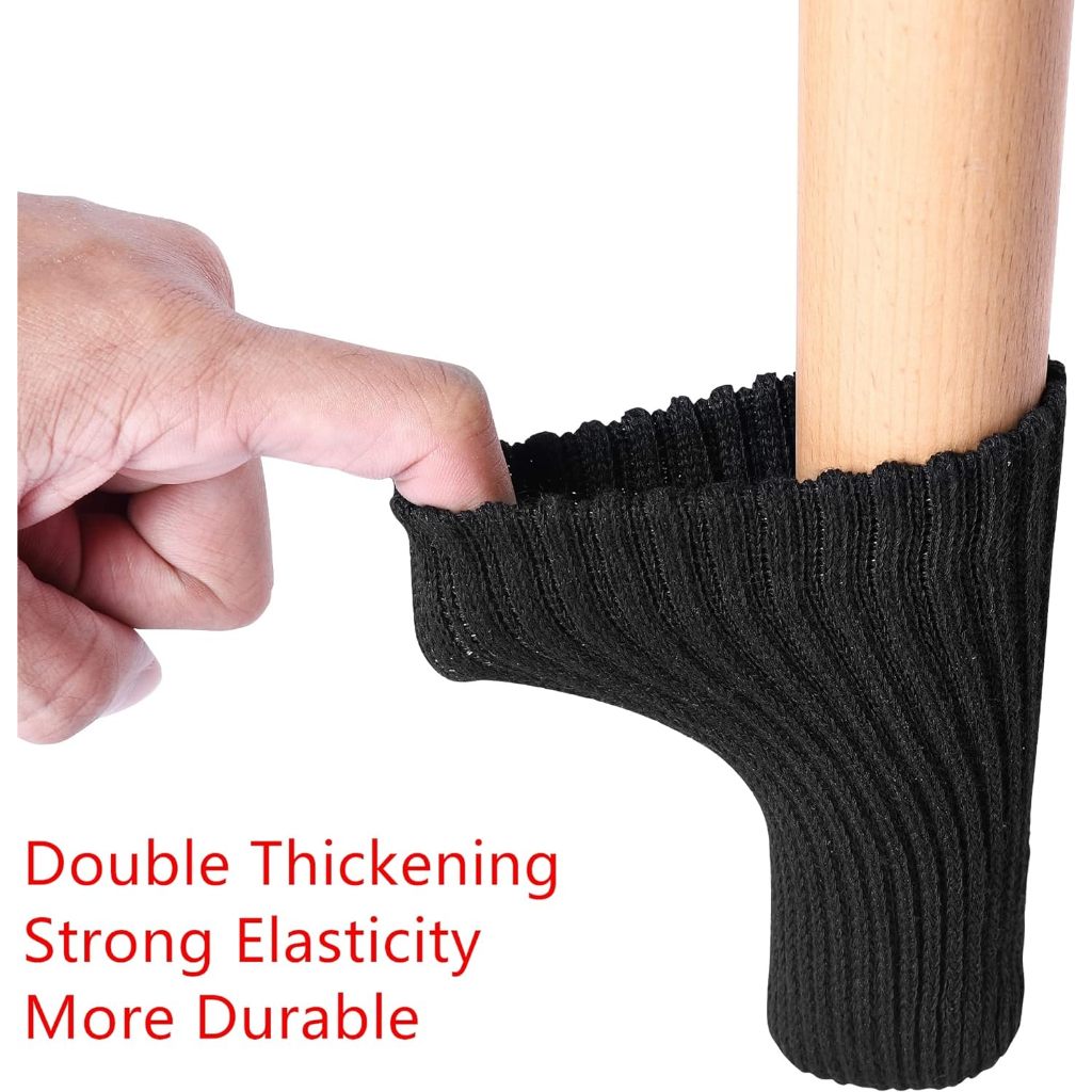 【SG】24PCS Chair Leg Socks Furniture Leg Knitted Protector High Elastic ...